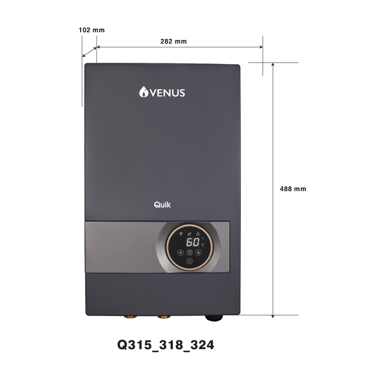 Quik Tankless Q315, Q318, Q324 Water Heater - Venus Home Appliances
